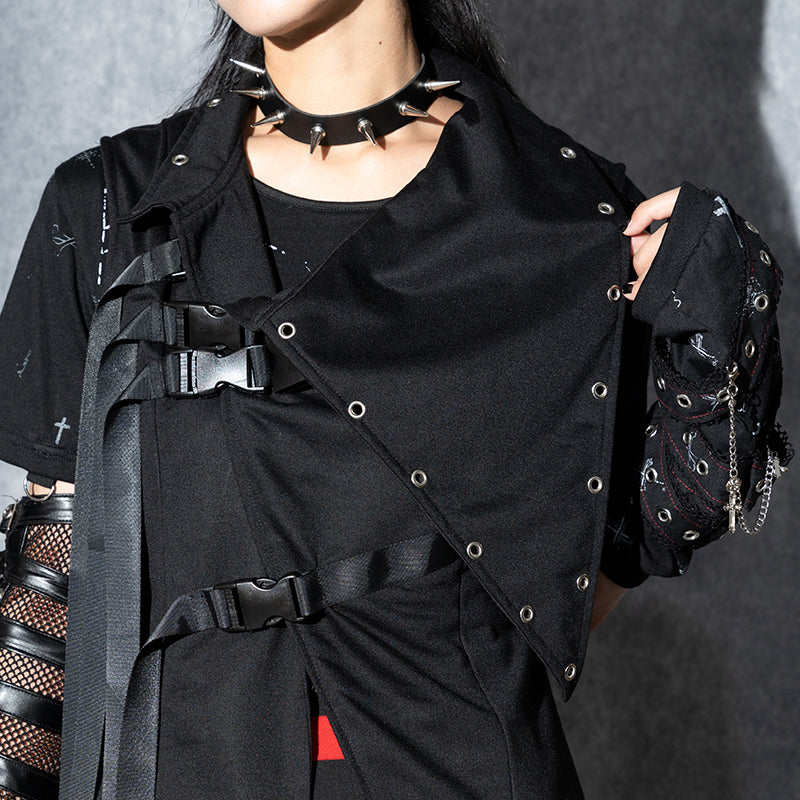 Dark Abyss Long Vest with Belts – ACDC RAG