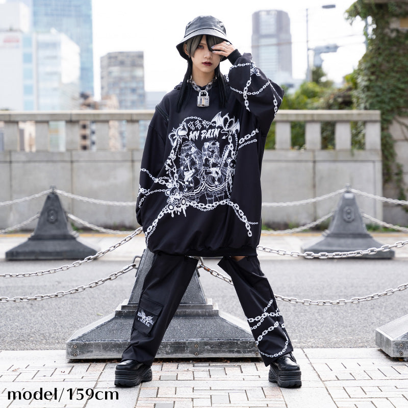 달콤한(Sweet) MY PAIN パーカー BK – ACDC RAG